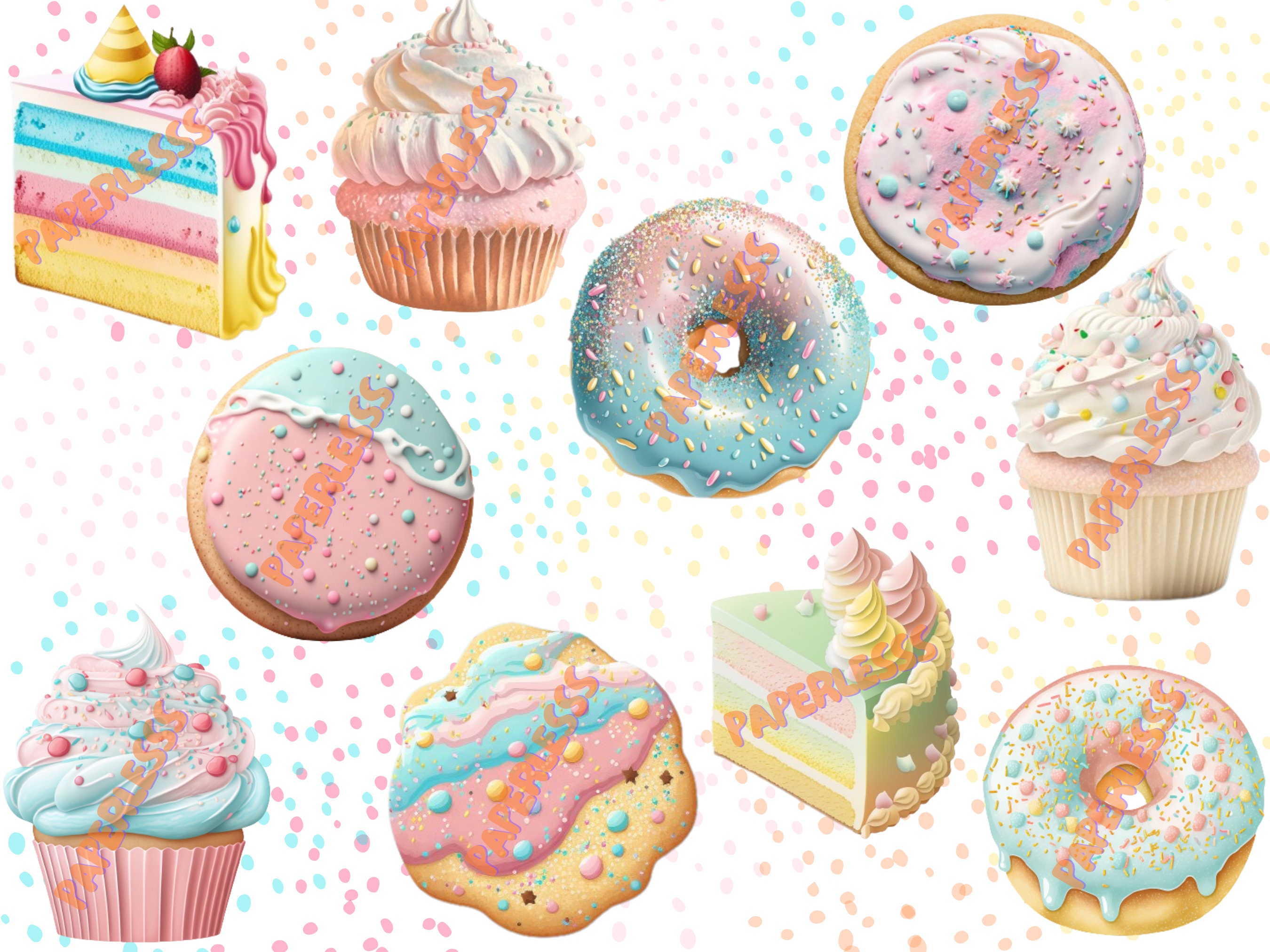 Mixed Sweets Clipart Bundle | Sugar Rush - Etsy
