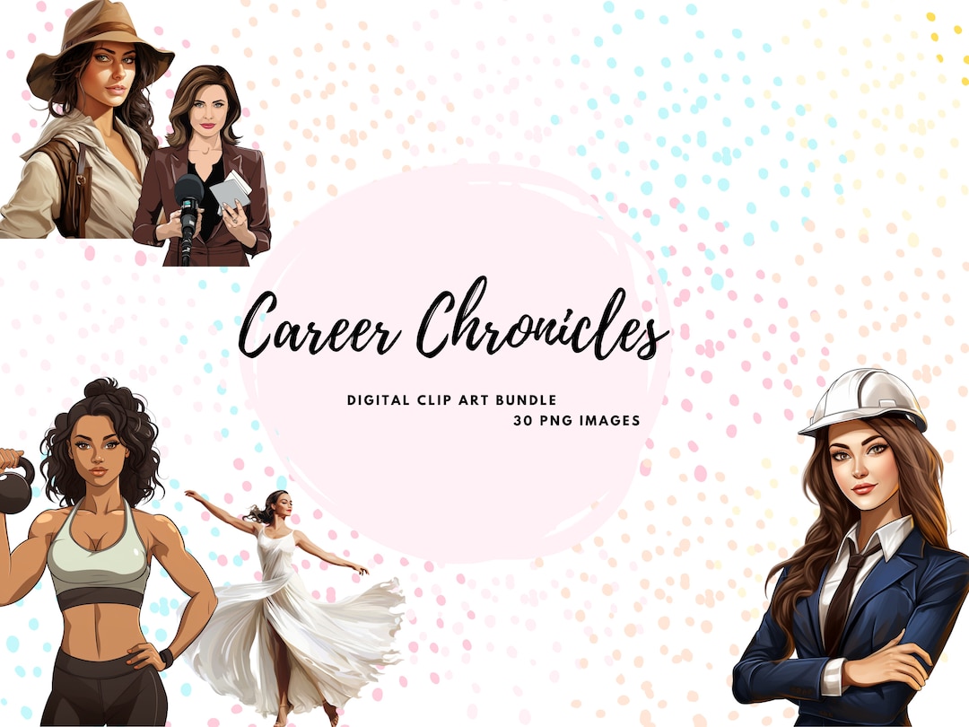 People and Professions Clipart Bundle. Professions Illustrations in PNG ...