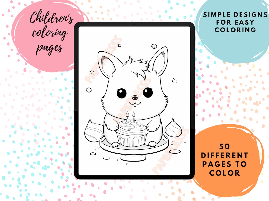 Children's Coloring Pages Individual Coloring Pages for Children 50 ...