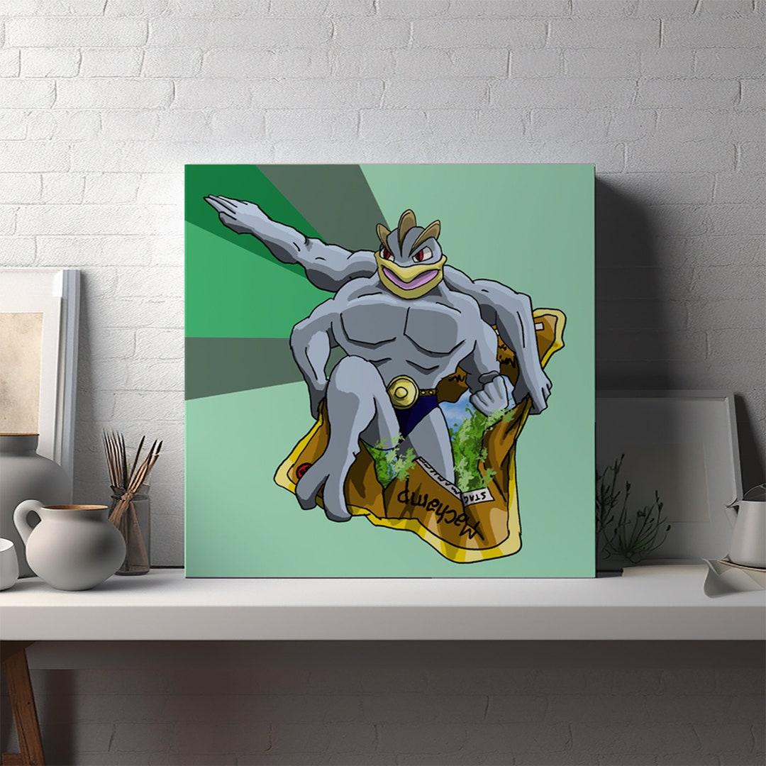 Pokemon Wall Art Poster Gallery Digital Prints 8x8 12x12 Machamp - Etsy