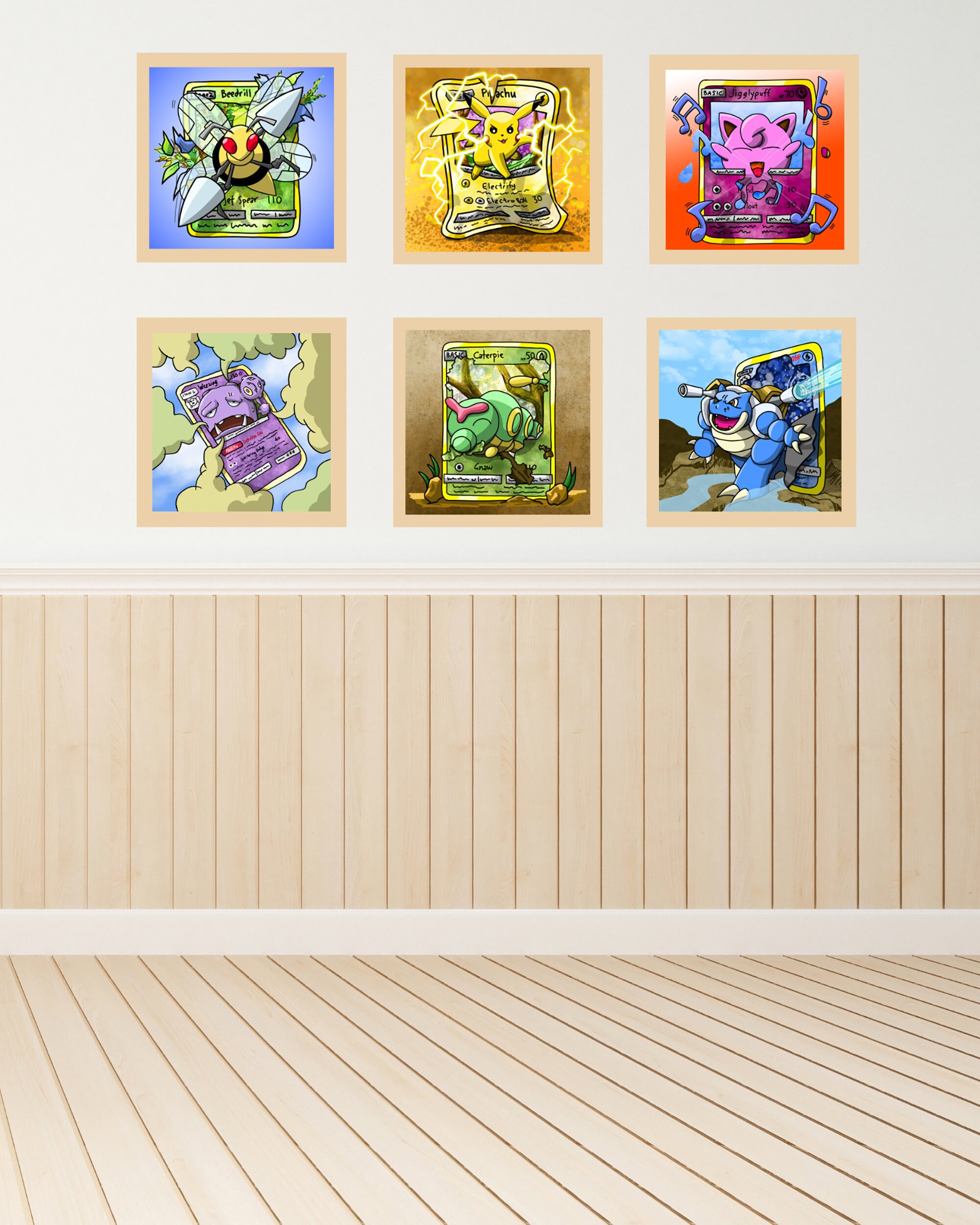 Pokemon Wall Art Poster Gallery Digital Prints 8x8 12x12 - Etsy