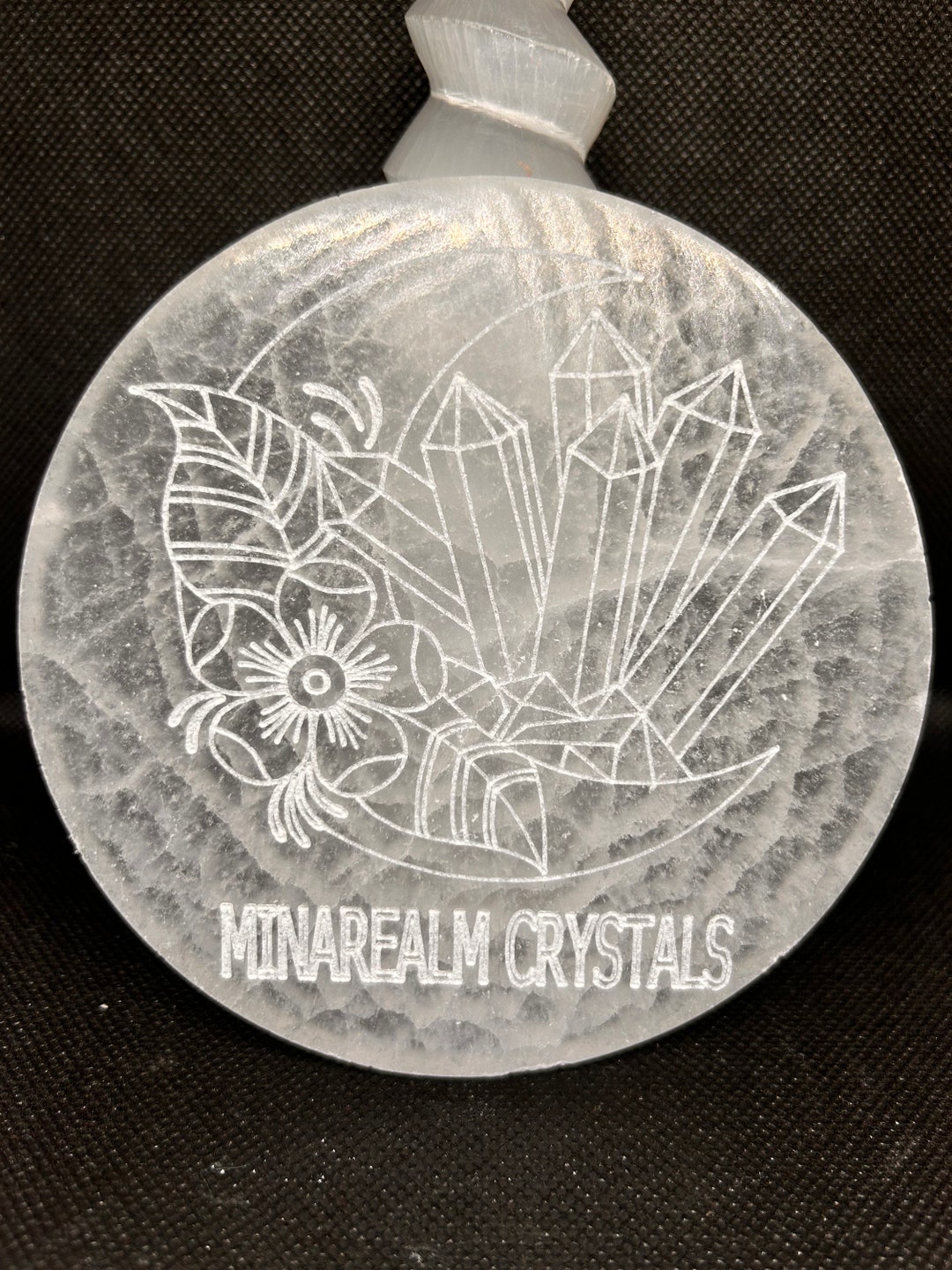 Natural Selenite Plate Crystal Charging Plate for Cleansing and ...
