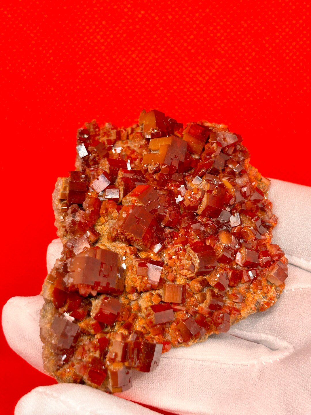 Raw Vanadinite Crystal Moroccan Natural Mineral Specimen - Etsy