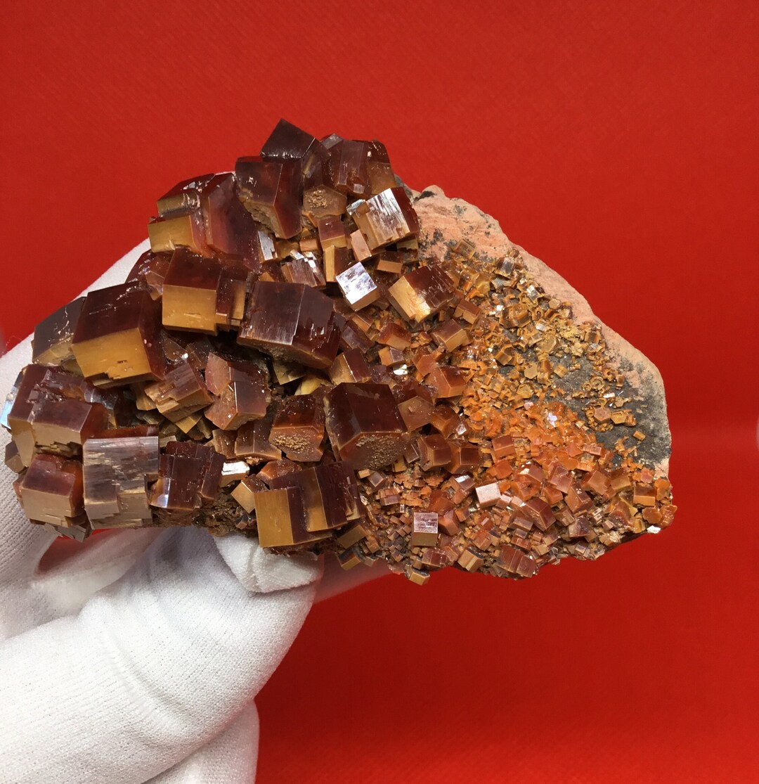 Raw Vanadinite Crystal Moroccan - Vanadinte Natural Mineral Specimen - Etsy