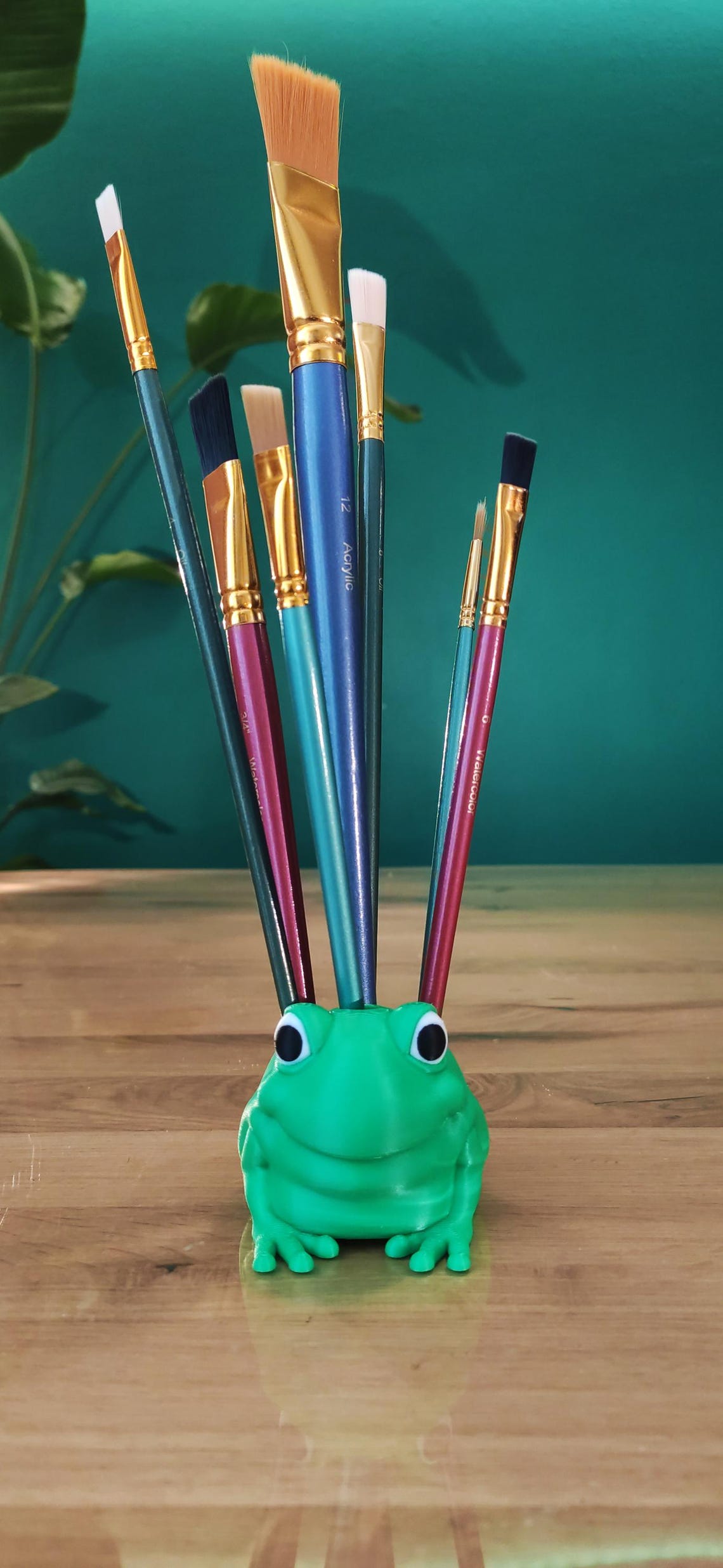 3D Printed Frog Pen Holder – Eco-friendly Desk Organizer - Etsy