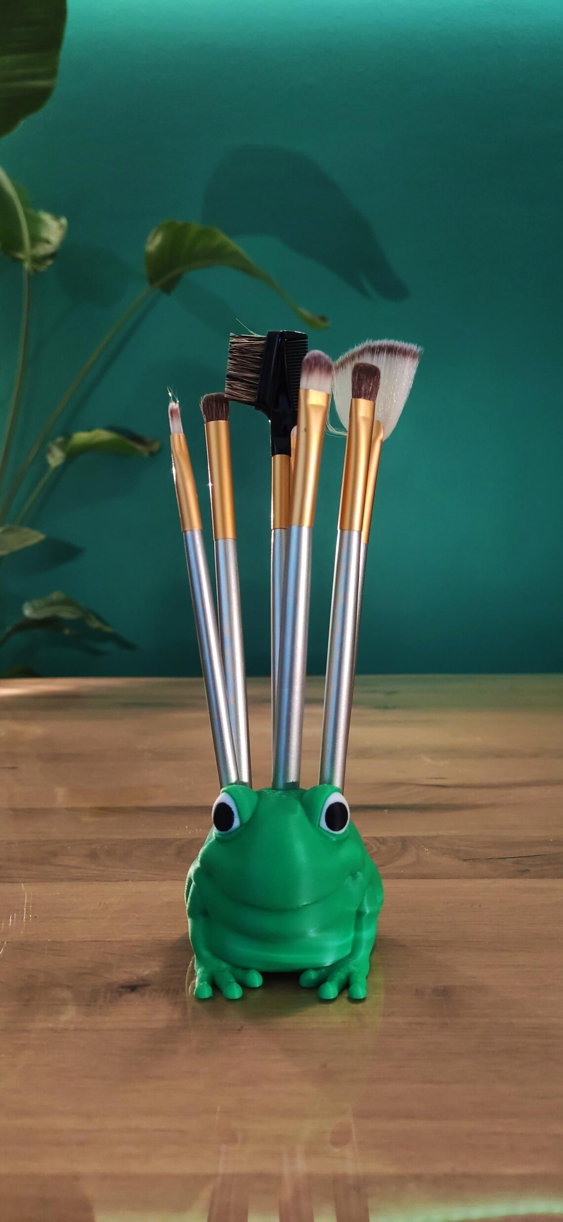3D Printed Frog Pen Holder – Cute Desk Organizer for Pencils, Brushes ...