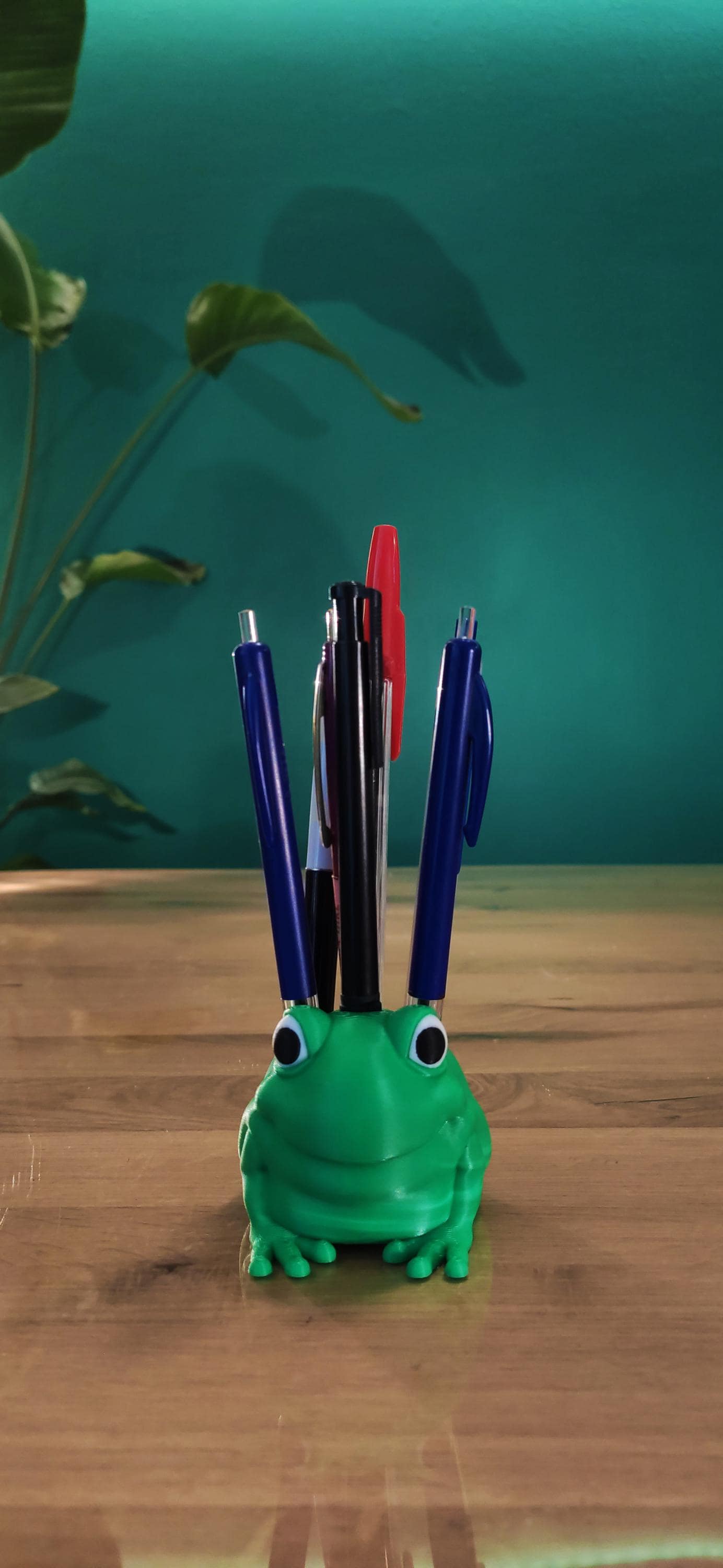 3D Printed Frog Pen Holder – Cute Desk Organizer for Pencils, Brushes ...