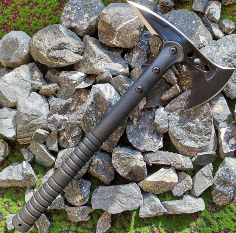 Tactical Axe Tomahawk Stainless Steel Blade Outdoor Hunting Camping ...
