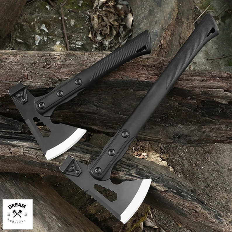 Multifunctional Tactical Axe Open Axe Head Knife Outdoor Defense ...