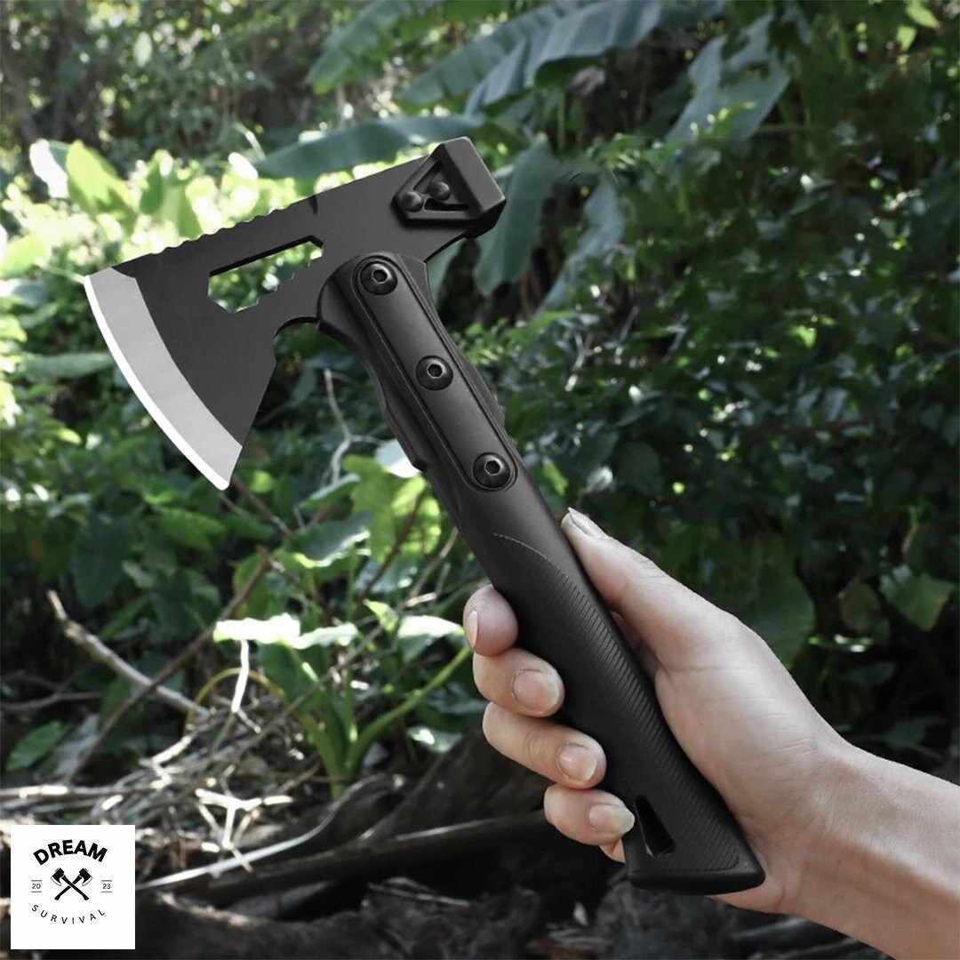 Multifunctional Tactical Axe Open Axe Head Knife Outdoor Defense ...