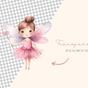 Watercolor Fairy Magical Garden Clipart Cute Fairy Garden Clipart ...