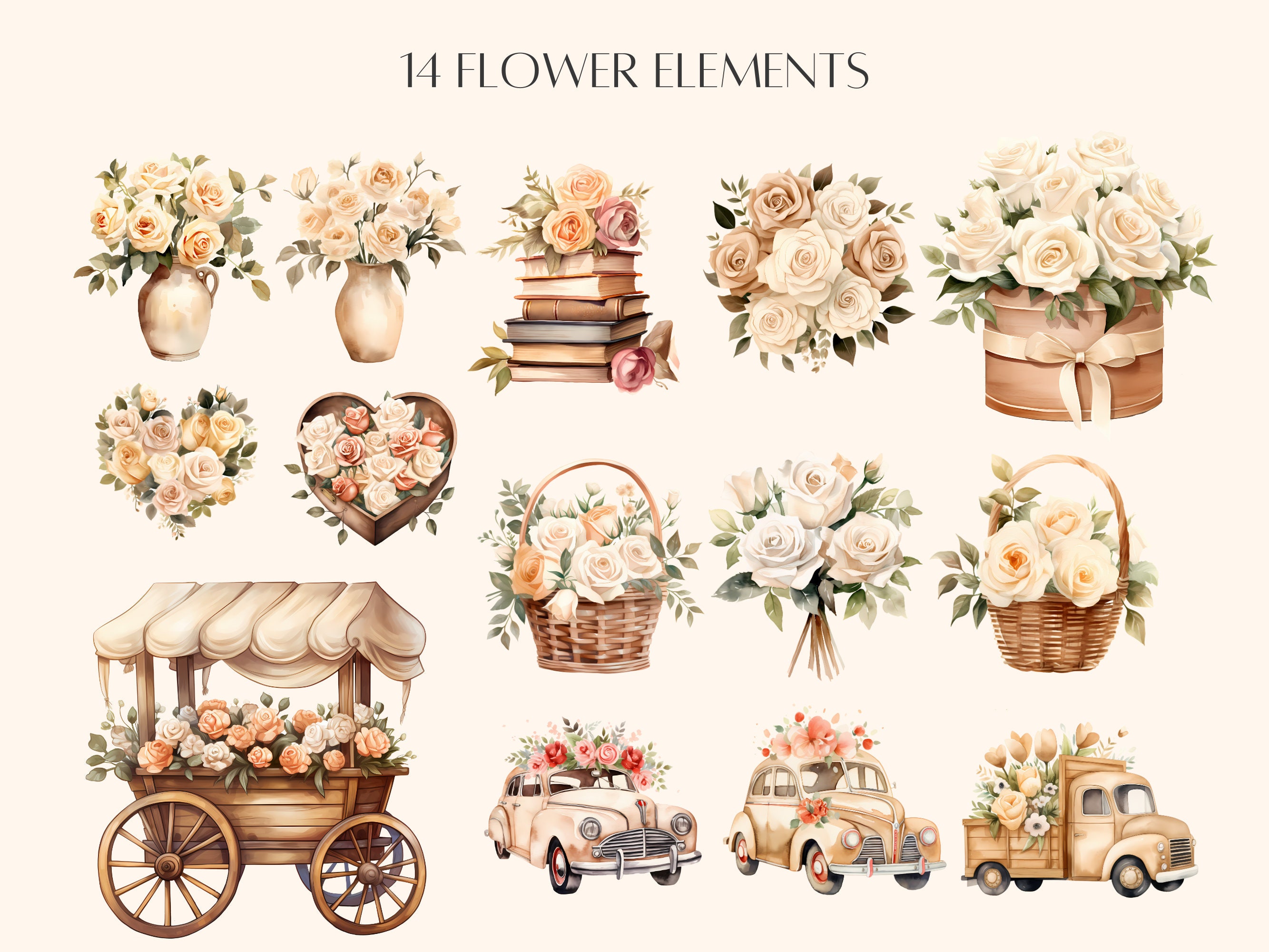 Watercolor Valentines Day Clipart Boho Valentines Day Clipart Valentine ...