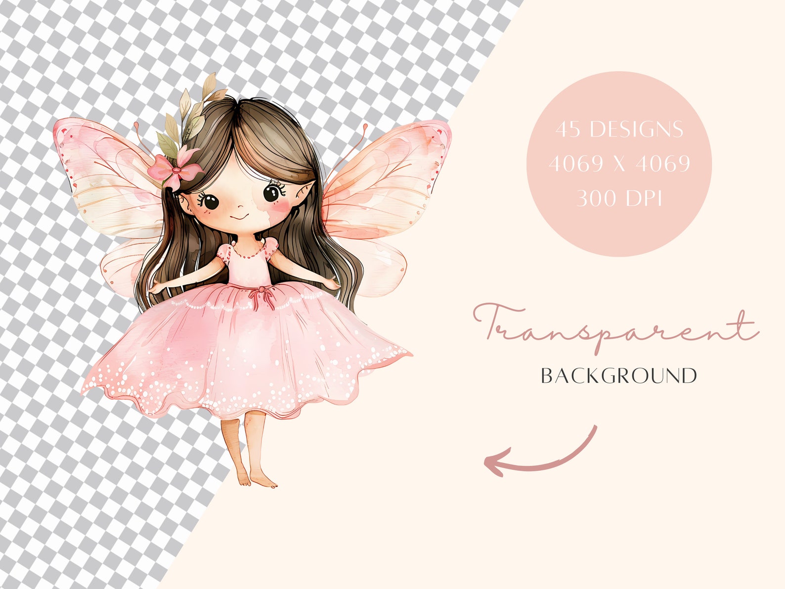 Watercolor Fairy Garden Clipart Cute Fairy Garden Clipart Enchanted ...