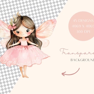 Watercolor Fairy Garden Clipart Cute Fairy Garden Clipart Enchanted ...