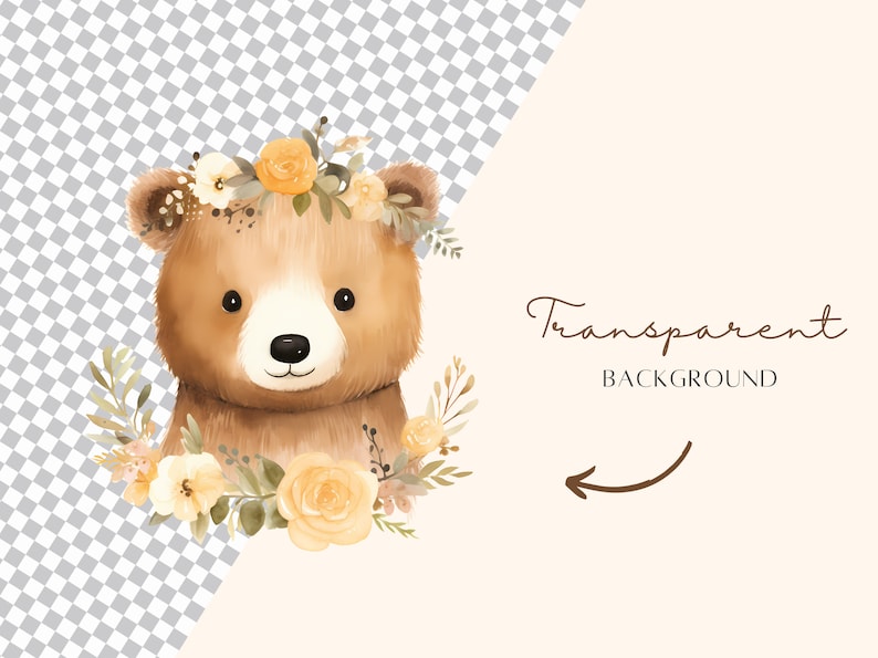 Woodland Animals Clipart Boho Woodland Forest Animals Clipart Cute ...