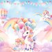 Cute Unicorn Clipart Rainbow Birthday Unicorn PNG Magic Unicorn Clipart ...