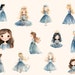 Blue Princess Clipart Watercolor Cinderella Cute Princess Carriage ...