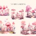 Watercolor Fairy Garden Clipart Cute Fairy Garden Clipart Enchanted ...