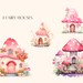 Watercolor Fairy Garden Clipart Cute Fairy Garden Clipart Enchanted ...