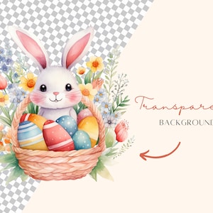 Watercolor Easter Clipart Bundle Pastel Rainbow Easter Spring Clipart ...