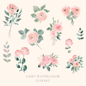 Watercolor Fairy Garden Clipart Cute Fairy Garden Clipart Enchanted ...