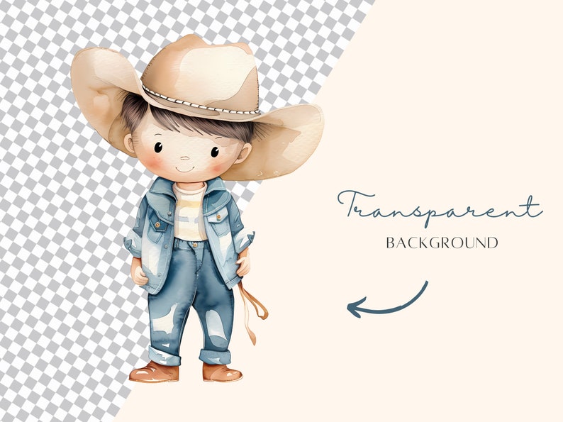 Cute Cowboy Clipart Baby Cowboy PNG Wild West Clipart Baby Western ...
