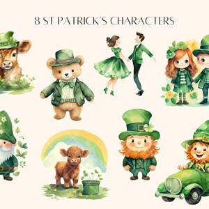 Watercolor St Patricks Day Clipart Cute Saint Patrick's Day PNG ...