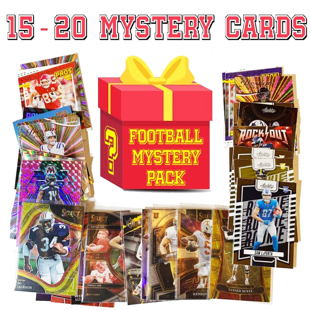 15-20 NFL Football Card Mystery Packs Rookies, Inserts, Quarterbacks ...