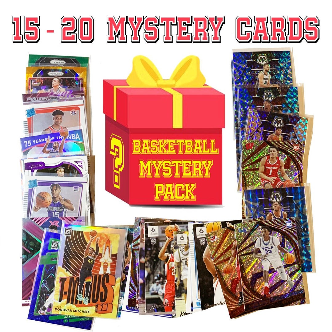 15-20 Basketball Card Mystery Packs Rookies, Inserts, Cracked Ice, Top ...