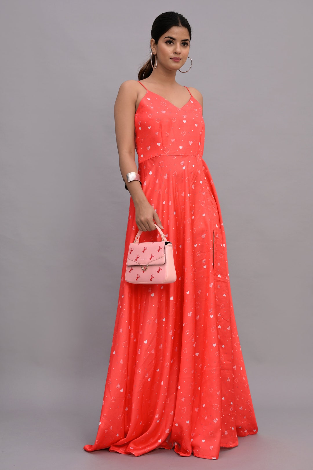 Red Color Designer Gown for Women - Etsy