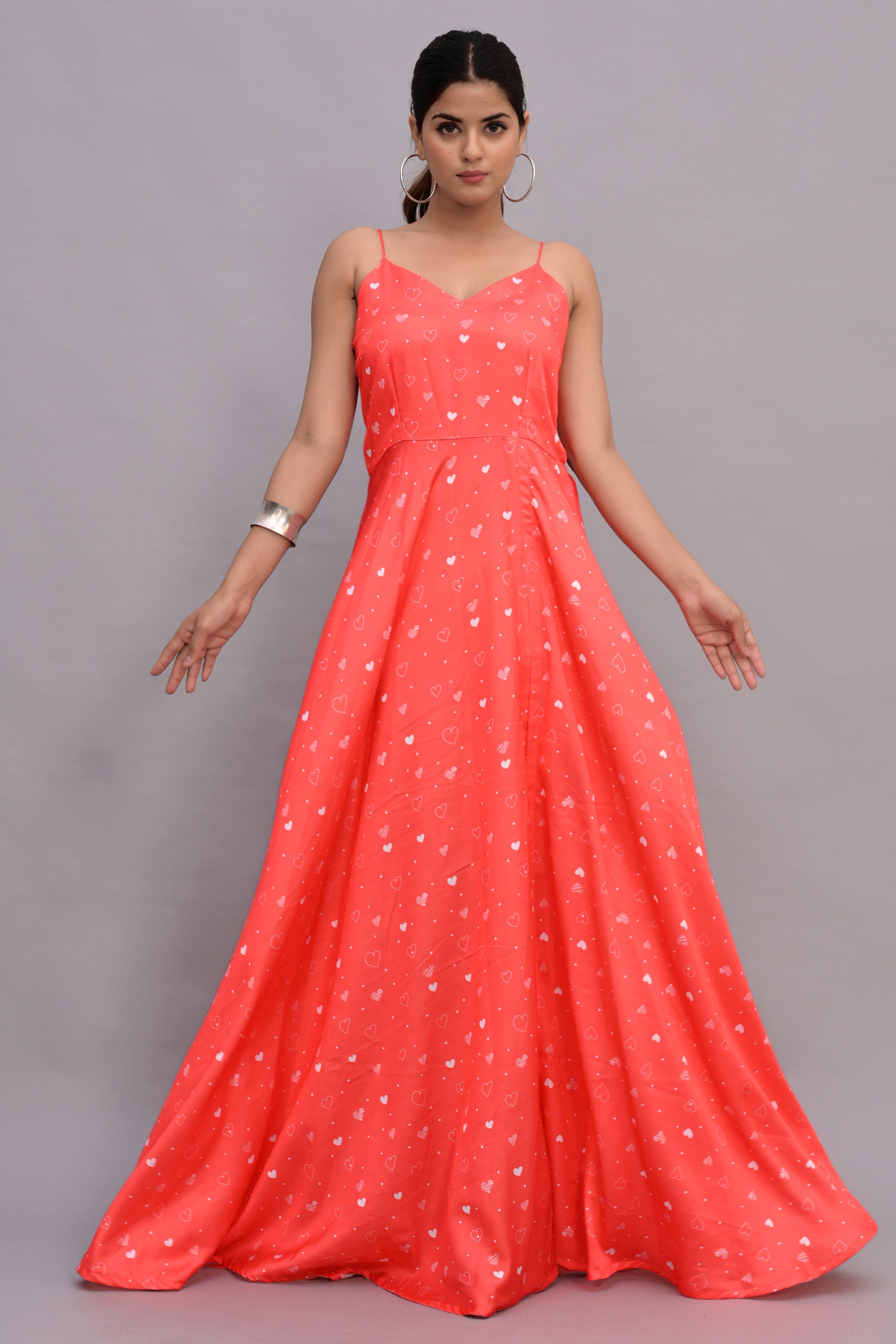 Red Color Designer Gown for Women - Etsy