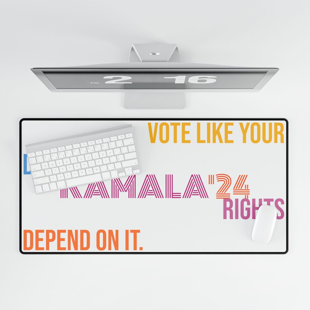 Kamala Harris Desk Mats // White - Etsy