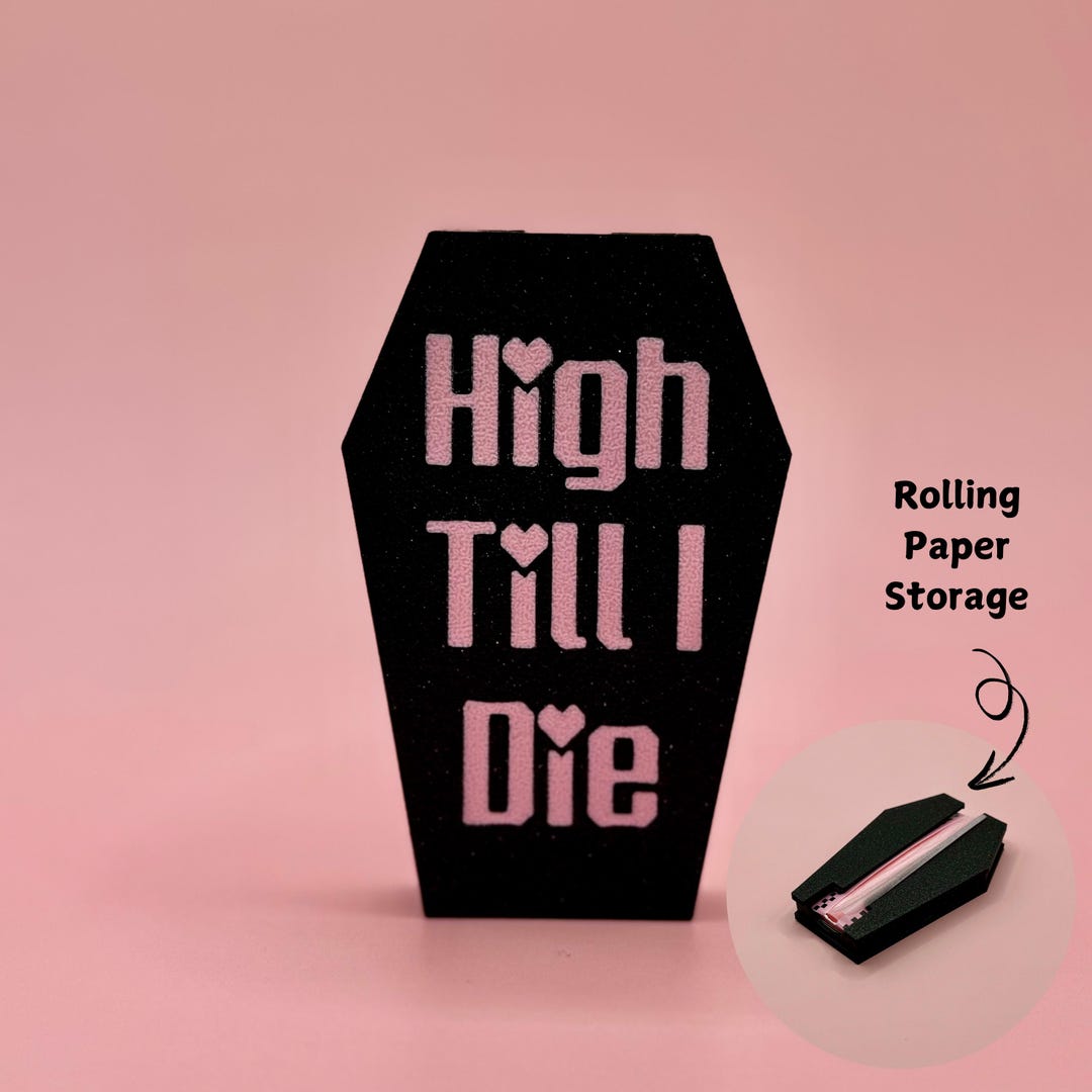 Rolling Paper Coffin Case, Rolling Paper Storage, Smoking Accessories ...