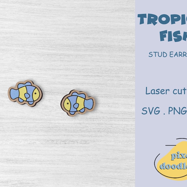 Fish Stud Earrings - Etsy