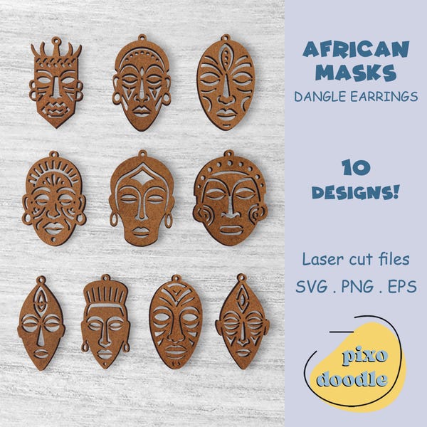 African Mask Patterns - Etsy