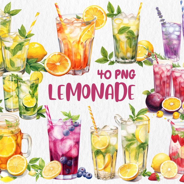 Lemonade Clipart - Etsy