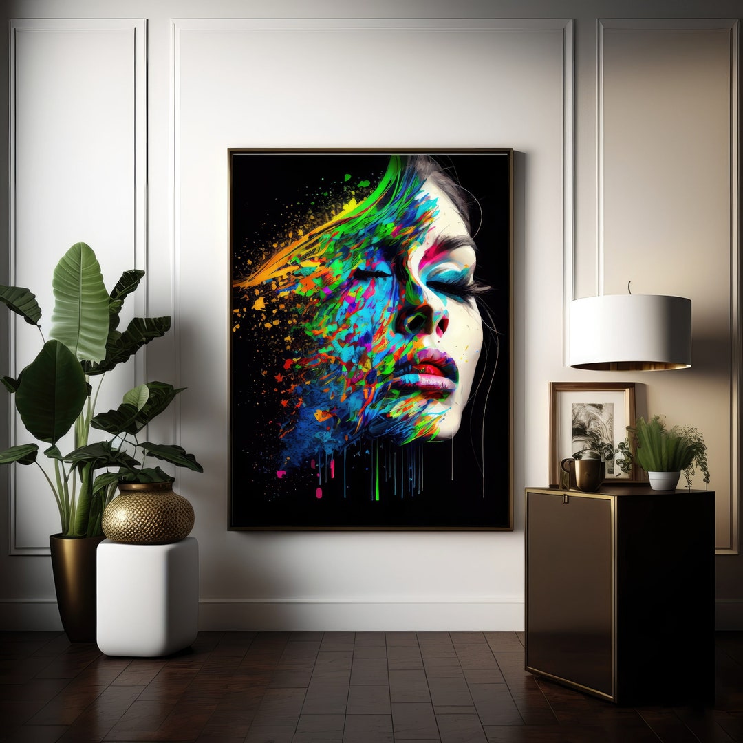 The Colorful Persona Digital Art Print Wall Art AI Generated AI Art ...