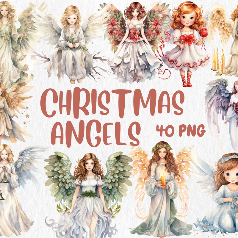 Christmas Angel Art - Etsy