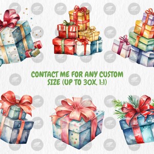 Watercolor Christmas Gifts and Presents Clipart | Holiday Decor, Xmas ...