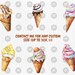 Watercolor Ice Cream Cones Clipart | Summer Treats, Sweet Dessert ...