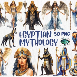 Watercolor Mythology Mega Clipart Bundle | Ancient Rome, Egypt, Greece ...