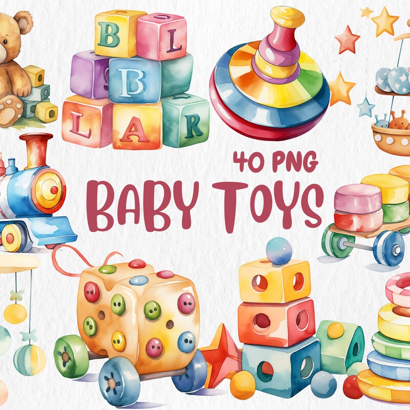 Toys Clipart - Etsy