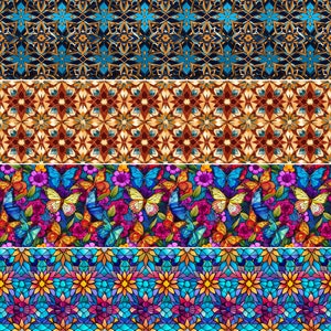 Seamless Mosaic Patterns Digital Paper | Mosaic Texture, Tile ...