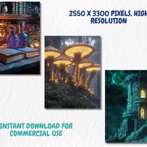 Fairy Tale Digital Paper: Whimsical Fantasy Backdrops (digital Download ...