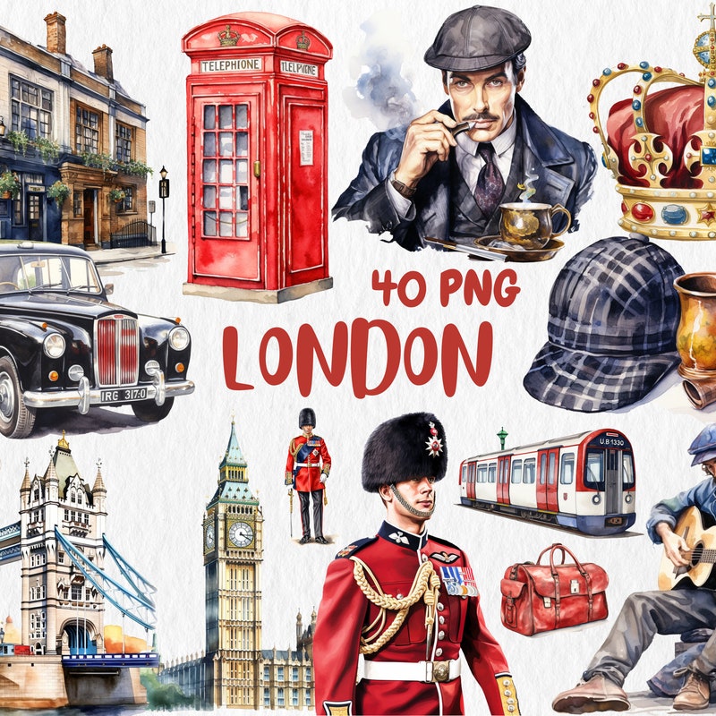 London Clipart - Etsy