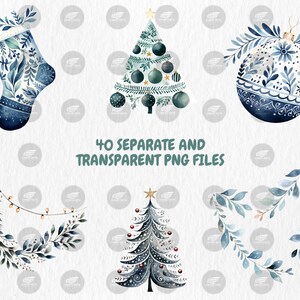 Watercolor Christmas Clipart: Scandinavian Gnome, Village Scene ...