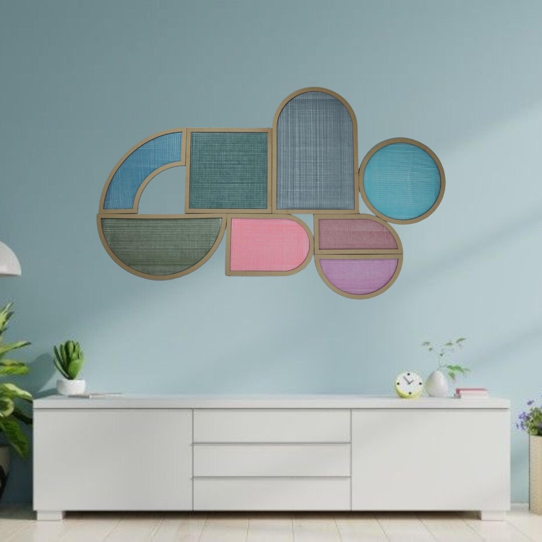 Wooven Wall Art Handmade Boho Large Wall Hanging in Classic Off-green ...