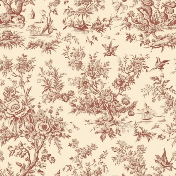 Floral Toile - Etsy