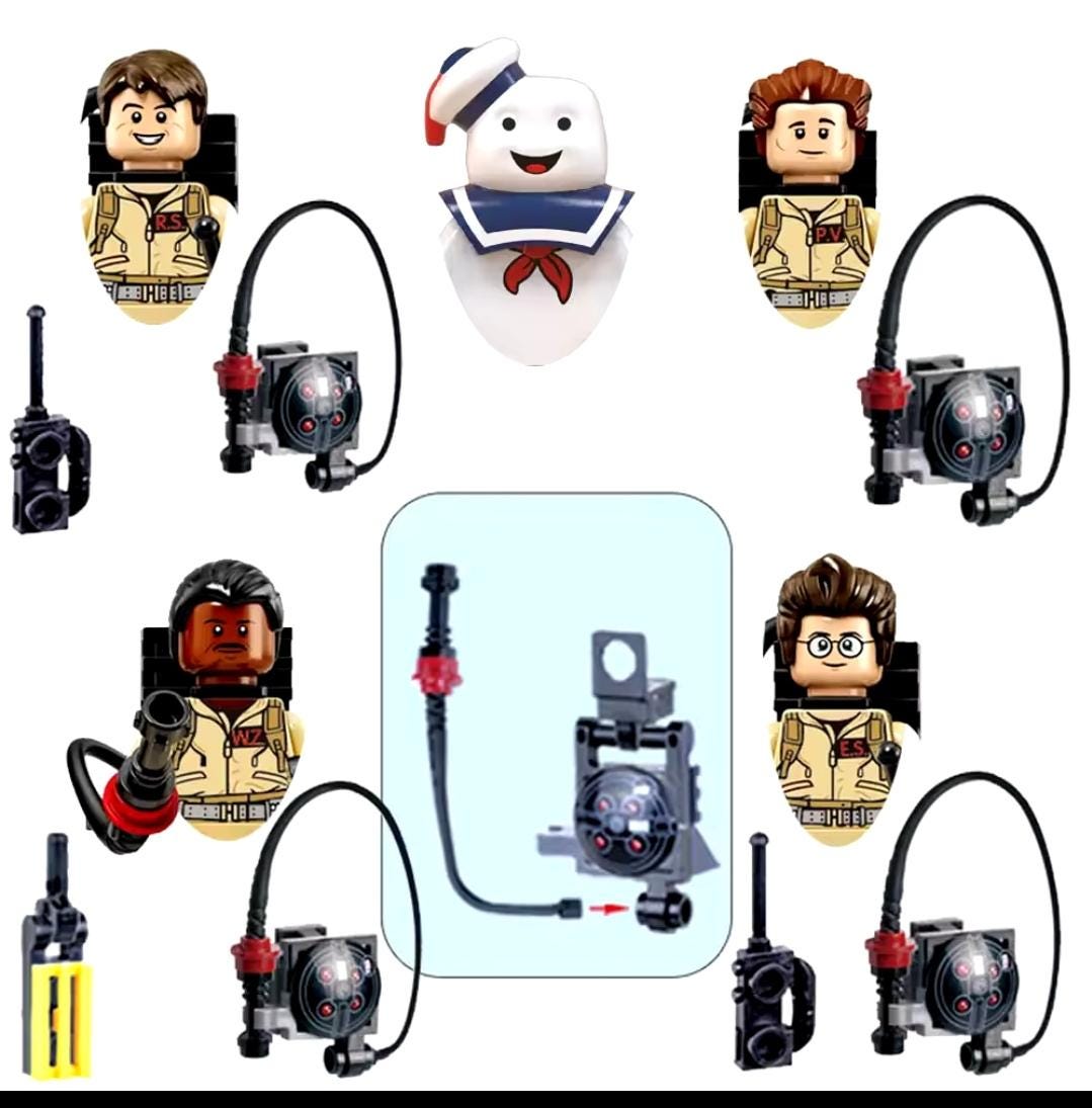 Ghostbusters Mini Figures Complete Set of 5 Characters! - Etsy