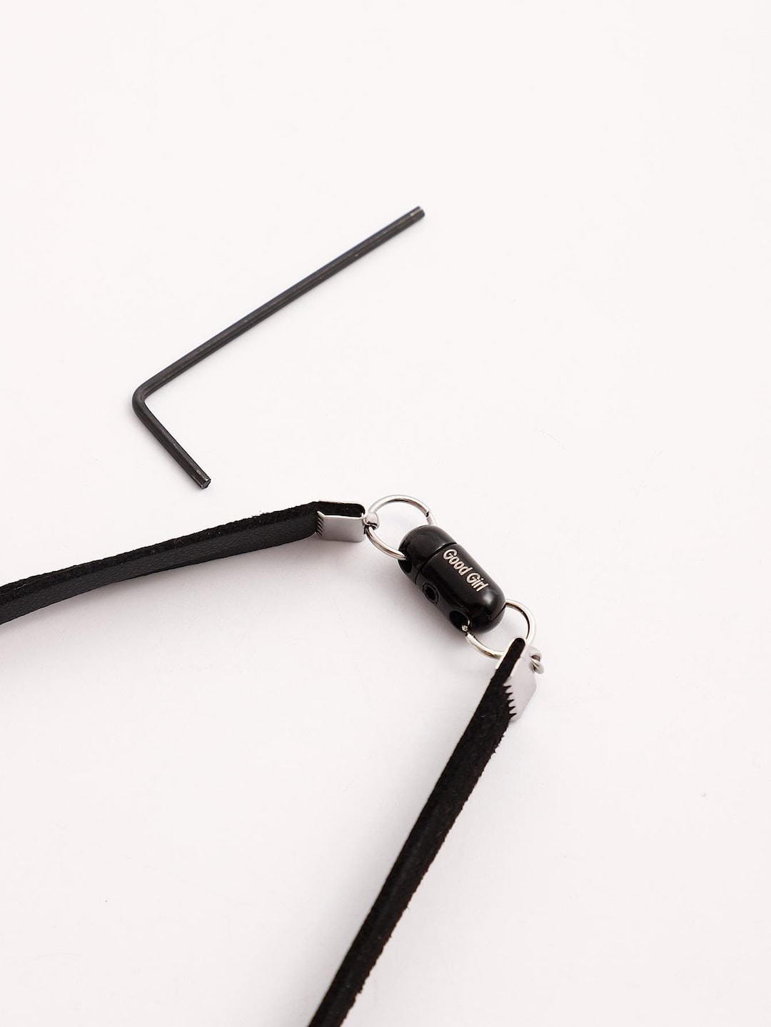 Good Girl Locking Permanent Hex Lock Dom Sub Jewelry. Leather Collar ...